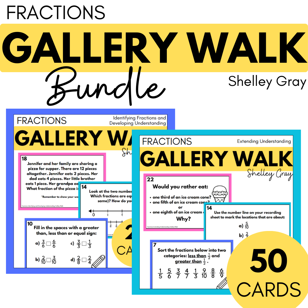 Fractions Gallery Walk BUNDLE – Shelley Gray Teaching