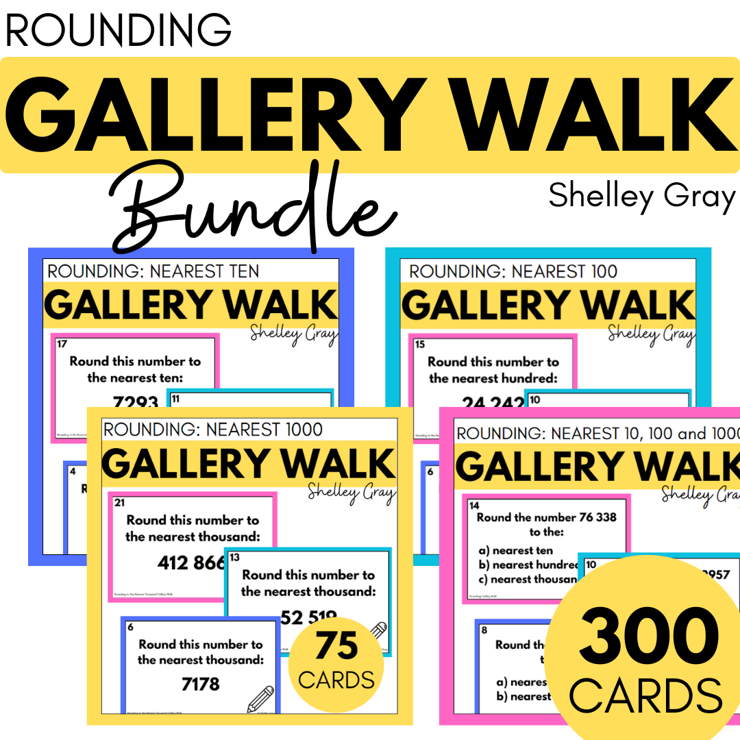 Rounding Numbers Gallery Walk BUNDLE – Shelley Gray Teaching