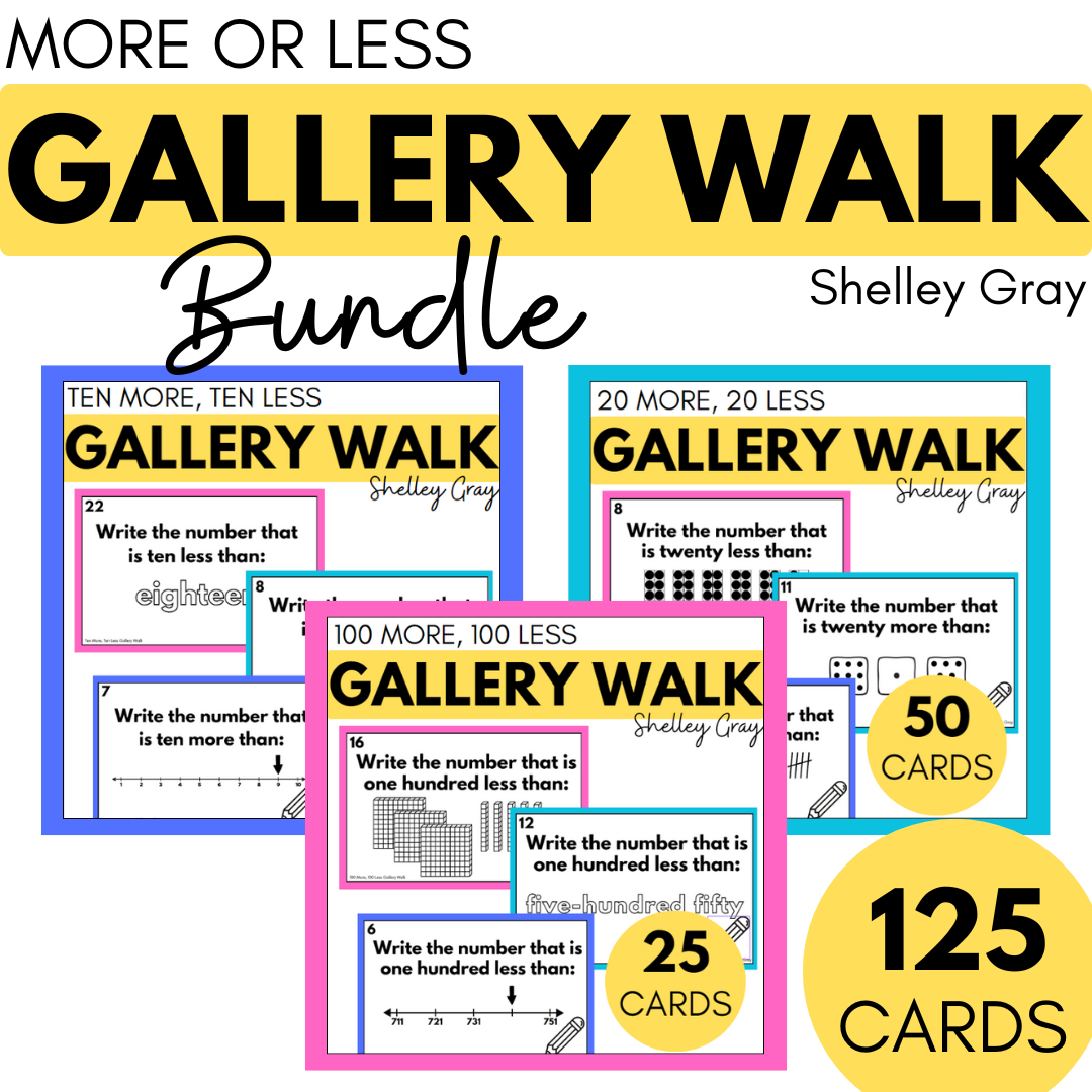 More and Less Gallery Walk BUNDLE – Shelley Gray Teaching