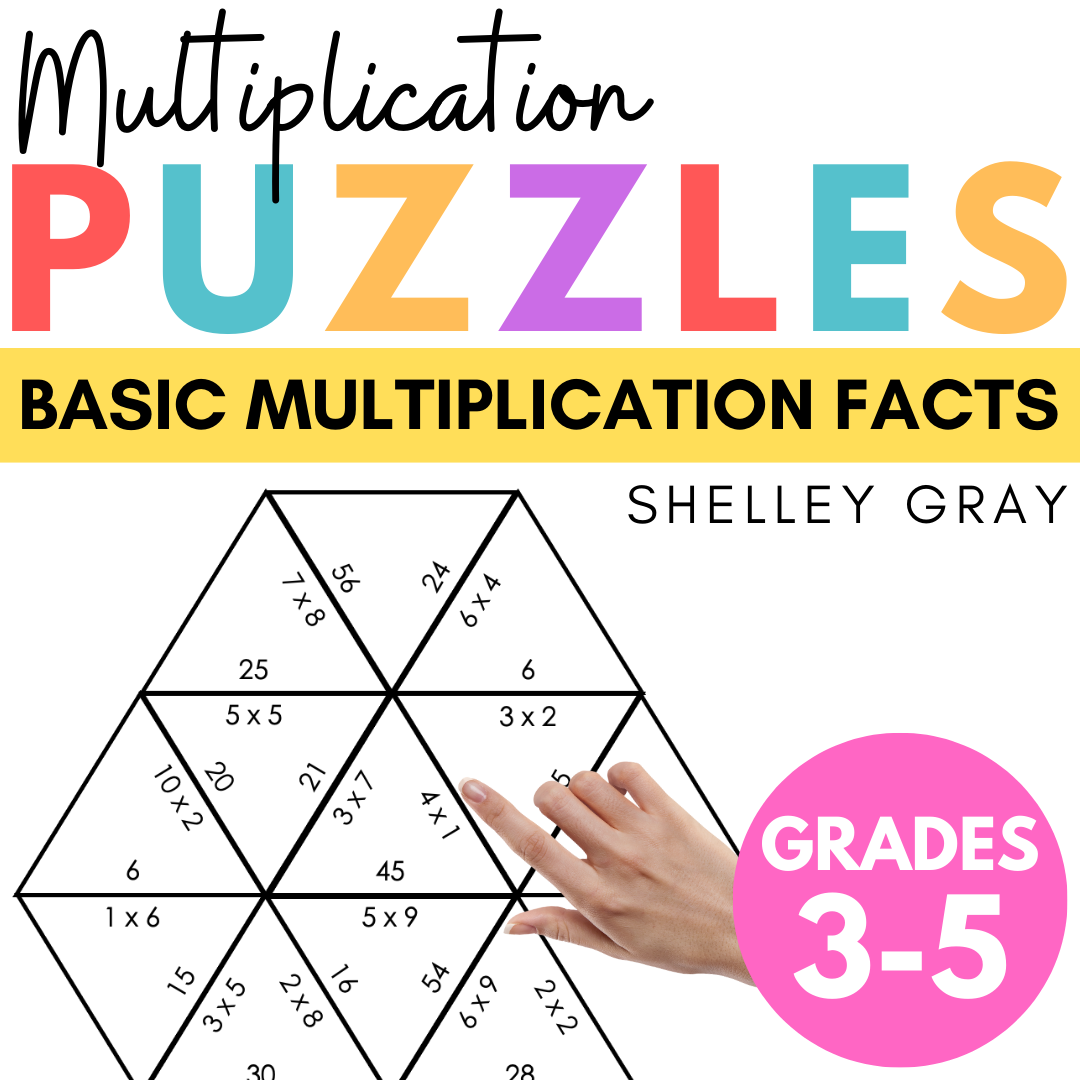 Basic Multiplication Facts Math Puzzles; Tarsia Puzzles, Cross-Number ...