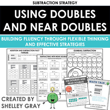 Using Doubles and Near Doubles Subtraction Strategy - Mental Math Stra ...