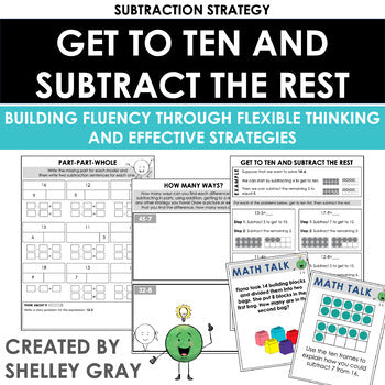 Get to 10 and Subtract the Rest Subtraction Strategy - Mental Math Str ...