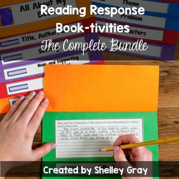 Reading Response Activities Bundle – Shelley Gray Teaching