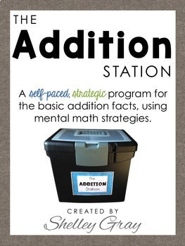 Addition Strategies and Fact Fluency Station Bundle for 1st and 2nd Gr ...