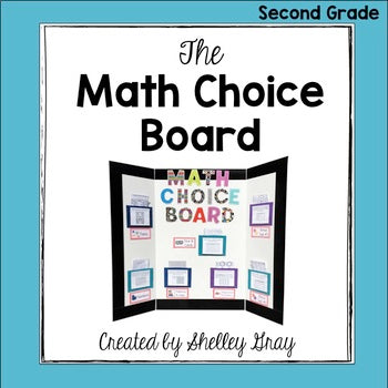 Math Choice Board for 2nd Grade – Shelley Gray Teaching