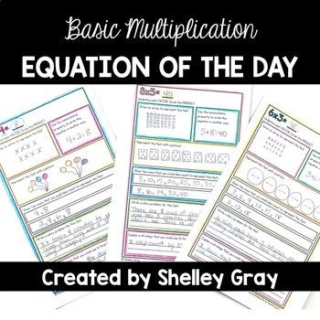 Multiplication Daily Fact Practice Booklet - Equation of the Day ...