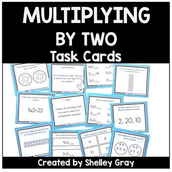 Multiplication Task Cards - x2 Multiplication Facts – Shelley Gray Teaching