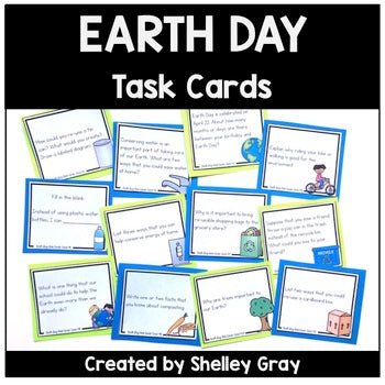 Earth Day Task Cards - April Center or Station Activity – Shelley Gray ...