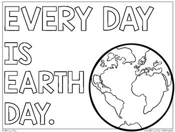 Earth Day Poster and Writing Activity | Every Day is Earth Day ...
