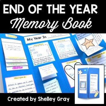 End of the Year Memory Book: A Lapbook for the Last Week of School ...