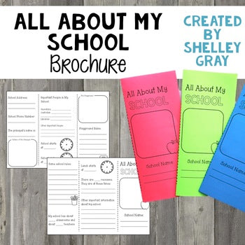 Back to School Brochure - All About My School – Shelley Gray Teaching
