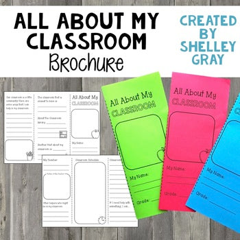 Back to School Brochure - All About My Classroom – Shelley Gray Teaching