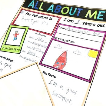 All About Me Back to School Bulletin Board Display – Shelley Gray Teaching