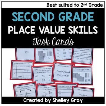 Place Value Task Cards - Numbers to 1,000 – Shelley Gray Teaching