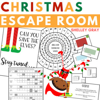 Christmas Escape Room - December Math Activities – Shelley Gray Teaching