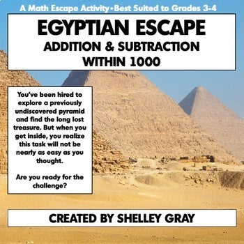 Addition and Subtraction Escape Room for Numbers to 1,000 - Teamwork A ...