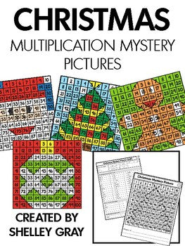 Christmas Multiplication Mystery Pictures – Shelley Gray Teaching
