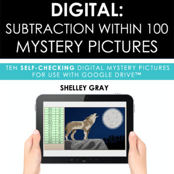 Subtraction Within 100 DIGITAL Mystery Pictures – Shelley Gray Teaching