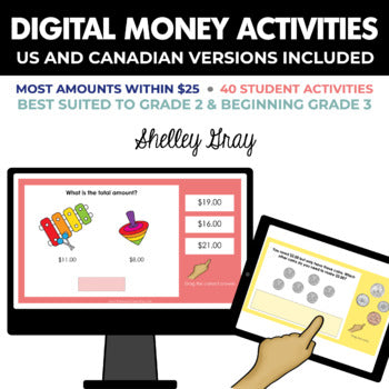 Money Activities Up to $25 - DIGITAL PRACTICE - Includes US and Canadi ...