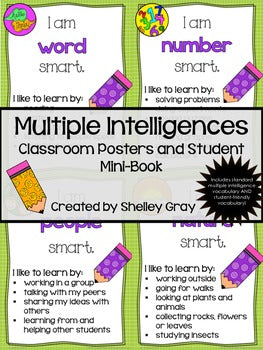 Multiple Intelligences - Classroom Posters and Mini-Book – Shelley Gray ...