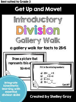 Division Facts to 25 Around the Room Gallery Walk – Shelley Gray Teaching