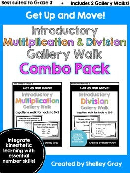 Multiplication and Division to 25 Around the Room Gallery Walk ...