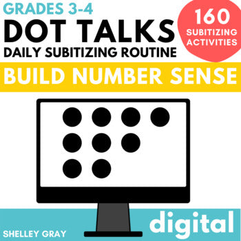 Subitizing Dot Talks for Number Talks; Subitize for Number Sense Grade ...