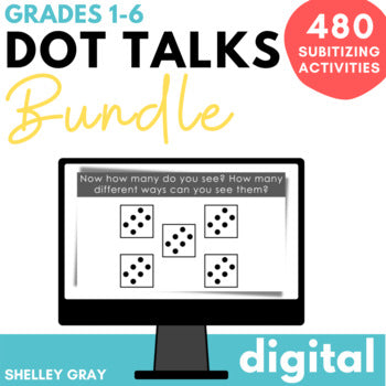 Subitizing Dot Talks for Number Talks, Building Number Sense, Grades 1 ...