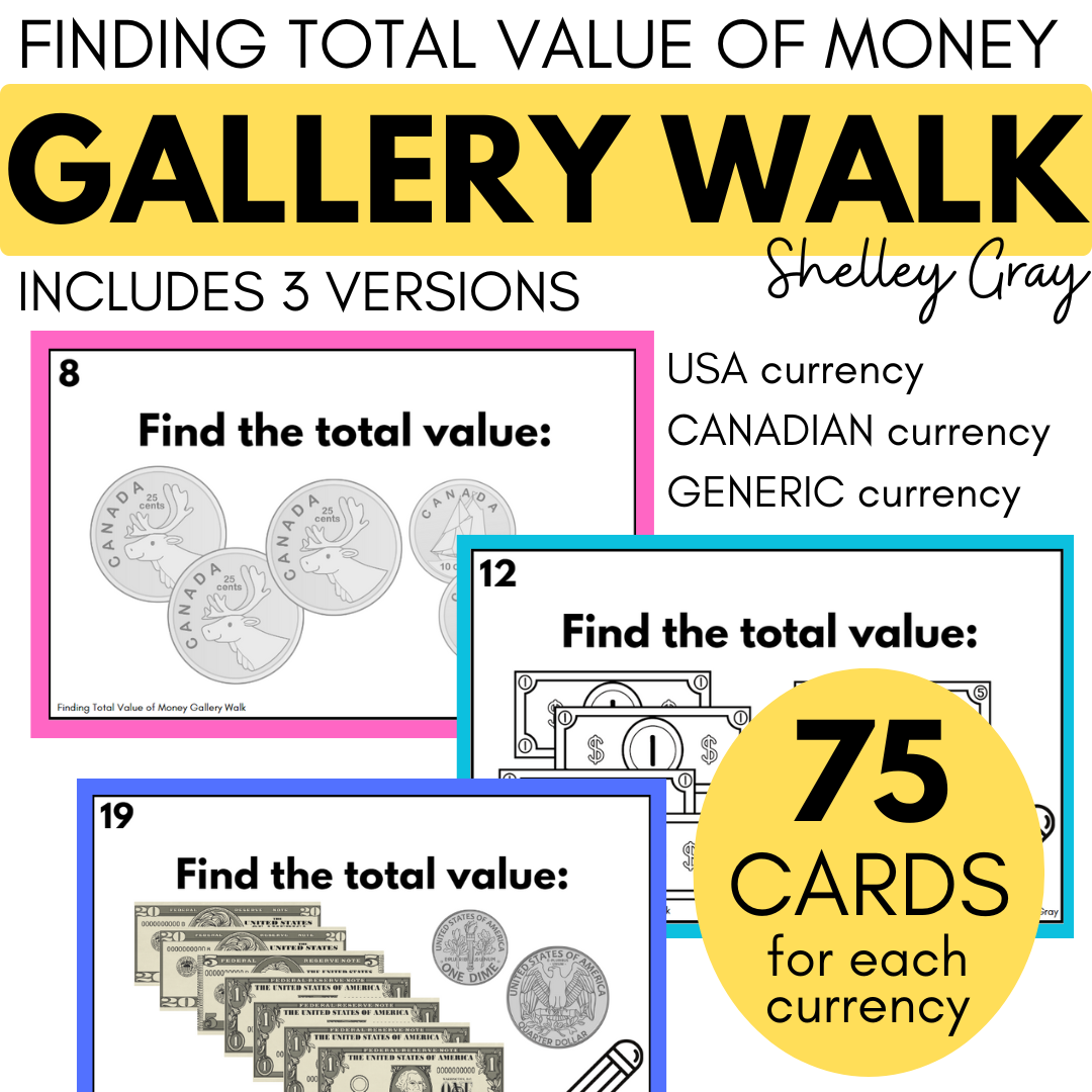Money Values Activities - Around the Room Gallery Walk – Shelley Gray ...