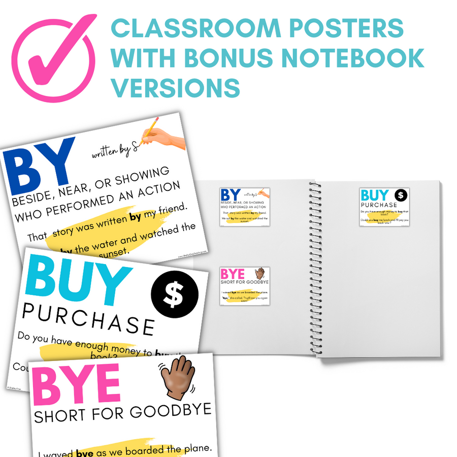 By Buy Bye Homophone Activities Bundle – Shelley Gray Teaching