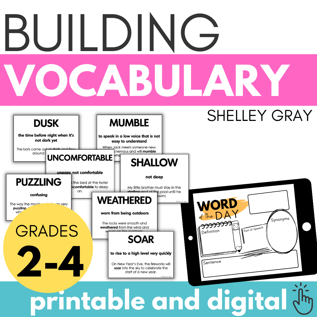 Building Vocabulary, Word of the Day or Words of the Week Complete Voc ...