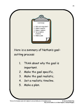 Goal Setting - Balanced Literacy and Health – Shelley Gray Teaching