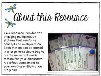 Multiplication Math Stations - Spring Theme – Shelley Gray Teaching