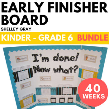 Early Finisher Board™ Bundle Kindergarten to Grade 6 – Shelley Gray ...