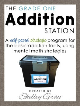Addition Strategies and Fact Fluency Station for 1st Grade – Shelley ...
