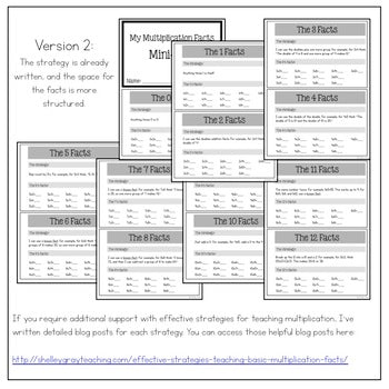 Multiplication Facts and Strategies Booklet – Shelley Gray Teaching