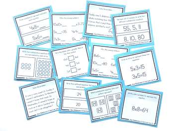 Multiplication Task Cards - x0 to x12 Multiplication Facts – Shelley ...