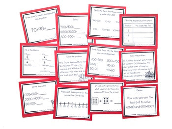Addition Strategy Task Cards: Doubles Plus Two and Extensions (Fourth ...