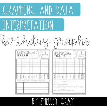 Back to School Birthday Graphs for Graphing and Data Interpretation FR ...