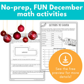 Christmas Math Project for 3rd 4th 5th – Shelley Gray Teaching