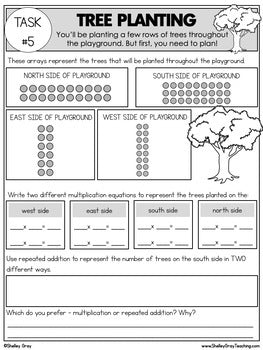 Multiplication Project - Real Life Math for 3rd and 4th - Design a Pla ...