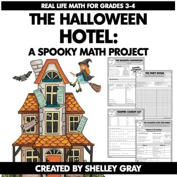 Halloween Math Project - The Halloween Hotel – Shelley Gray Teaching