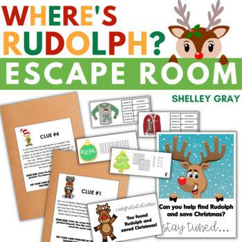 Christmas Escape Room Activity for December - Where's Rudolph ...