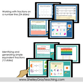 Digital Fraction Activities for 3rd and 4th Grade - Working with Fract ...
