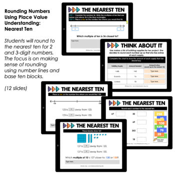 Place Value to 1,000 DIGITAL Includes Rounding to Nearest 10 and 100 ...